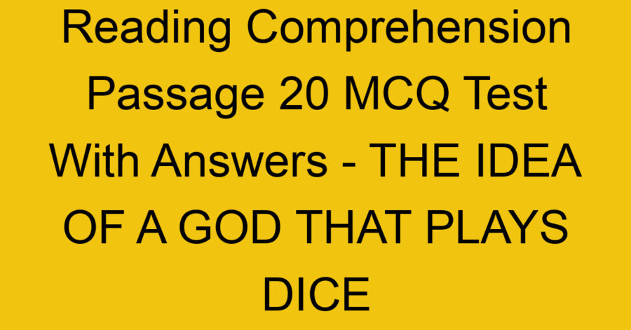 Reading Comprehension Passage 21 MCQ Test With Answers - THE AGE OF OSIRIS