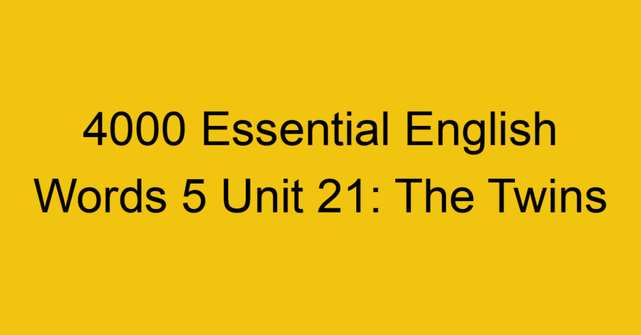4000 Essential English Words 5 Unit 18: The Soldier’s Decision