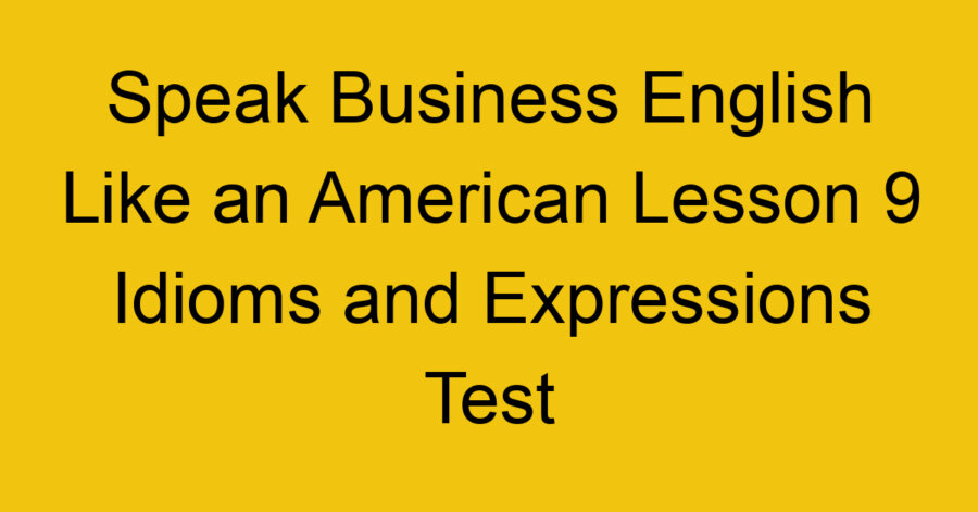 English Slang MCQ Test With Answers + PDF Exercise 10